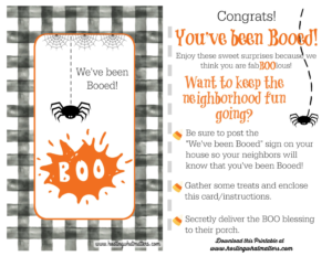 Hosting What Matters » Blog Archive BOO Blessing Printable - Hosting ...